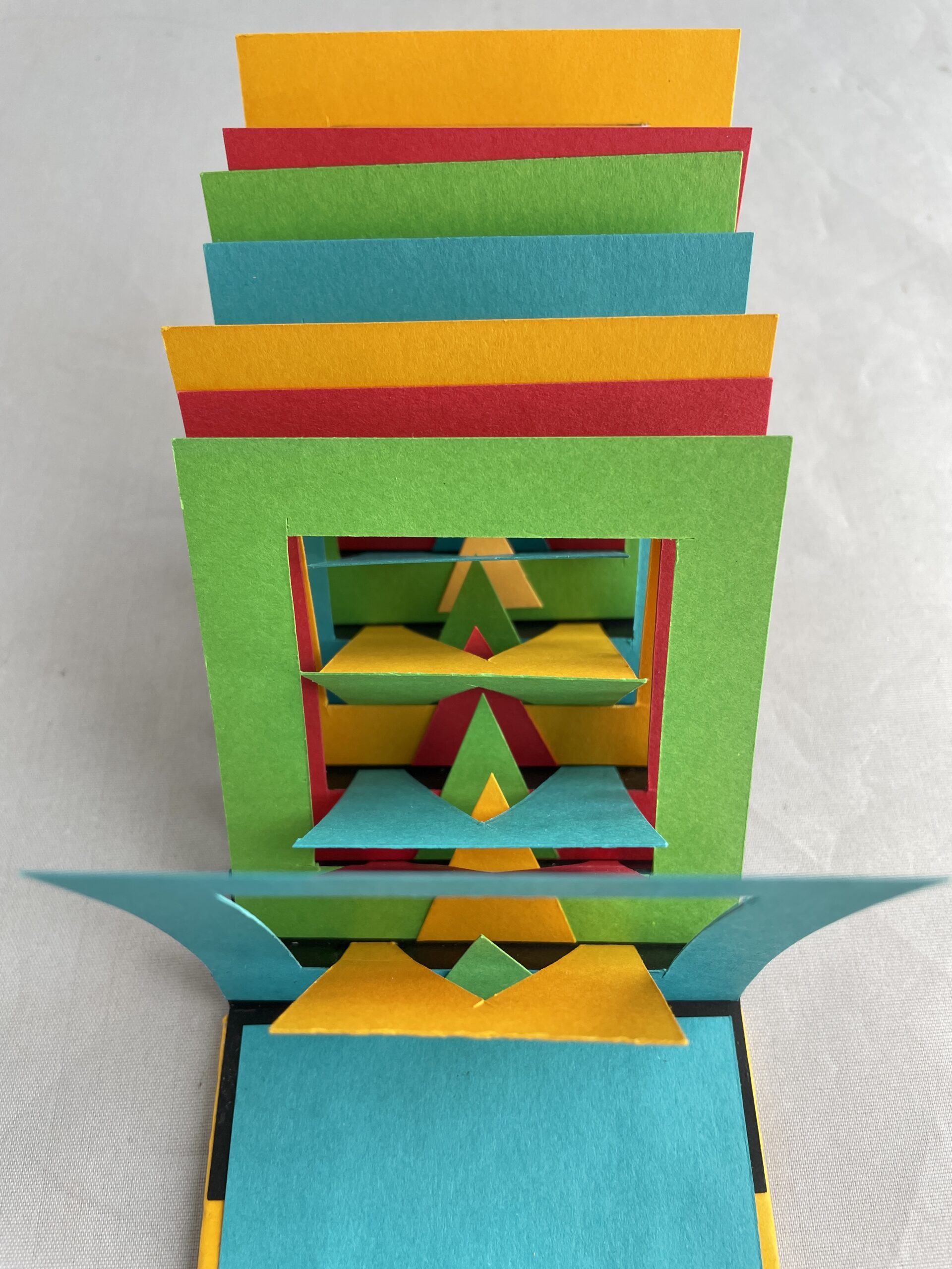 Three Shapes Flag Book - San Diego Book Arts